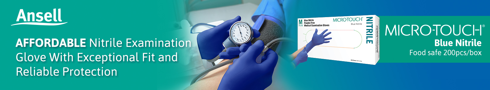 Micro Touch Blue Nitrile